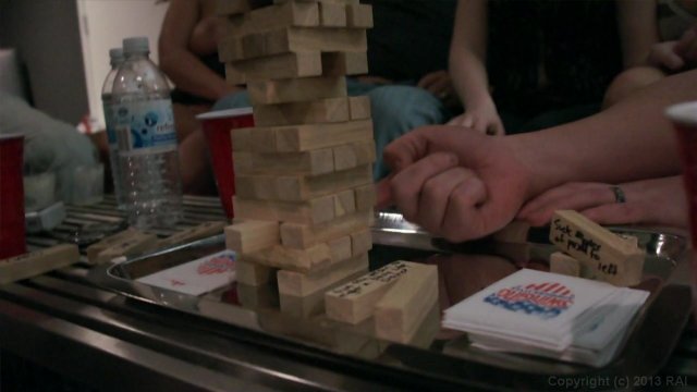 Addie And Dakota Give Connor Head From 100 Real Swingers Meet The Rileys 2013 By Vivid